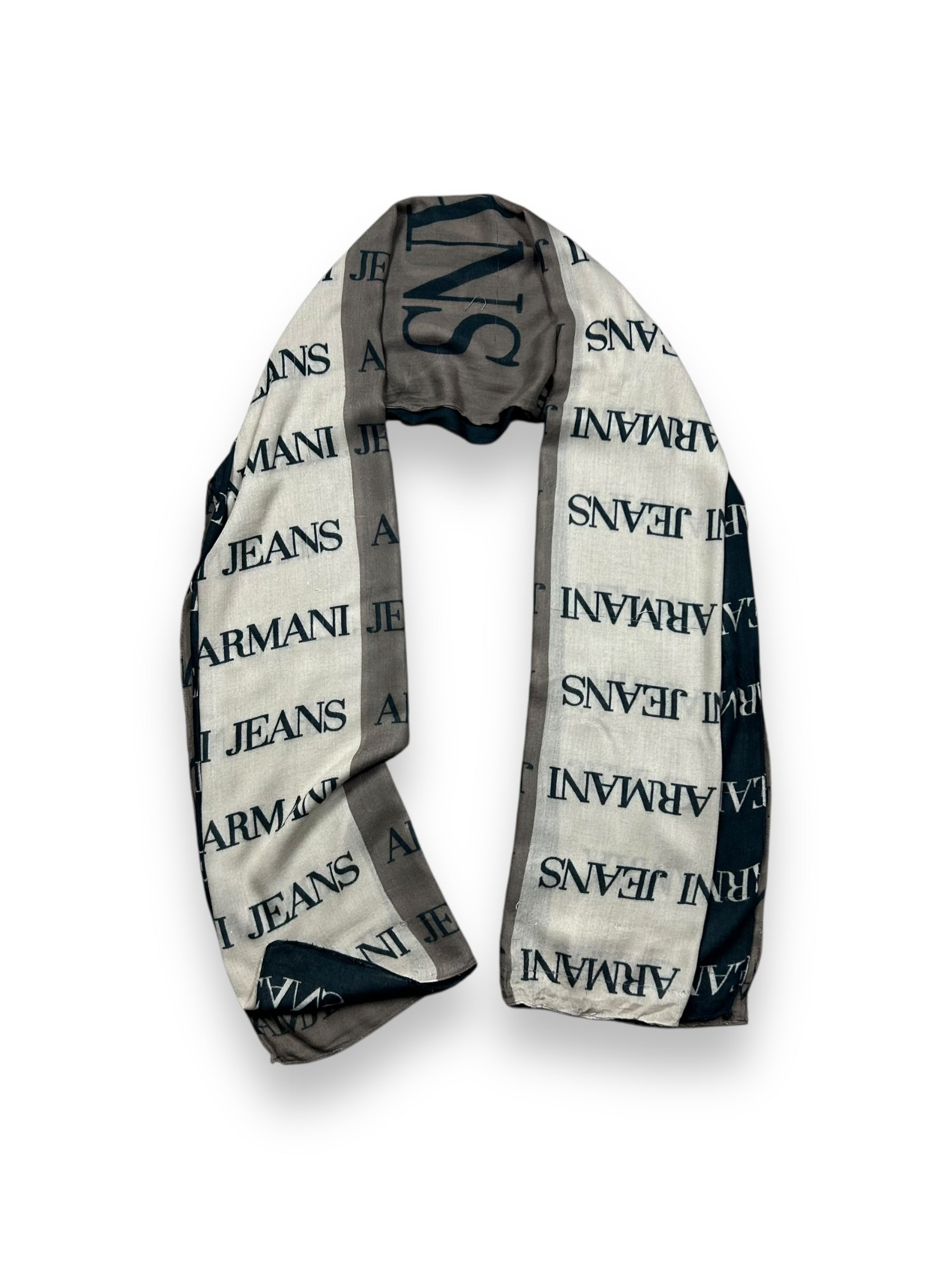 Vintage Armani Jeans Tri Colour Monogram Scarf – Dappashak
